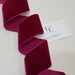 Dark Red Velvet Ribbon by the Yard, Narrow Velvet Ribbon Red, Velvet ...