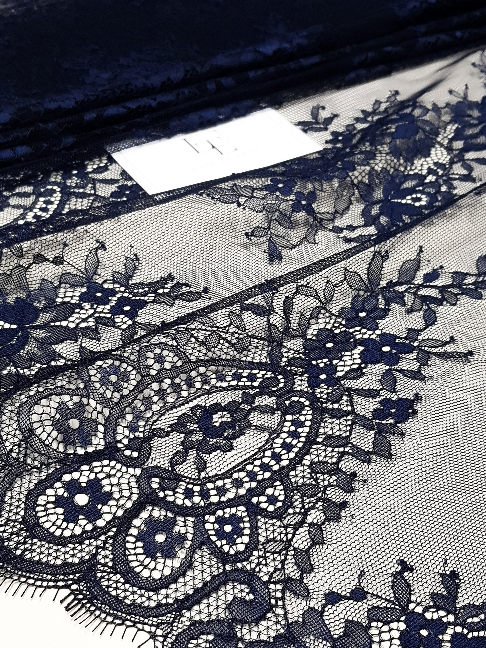 Blue Lace Trim, French Lace, Chantilly Lace, Bridal Lace, Wedding Lace ...