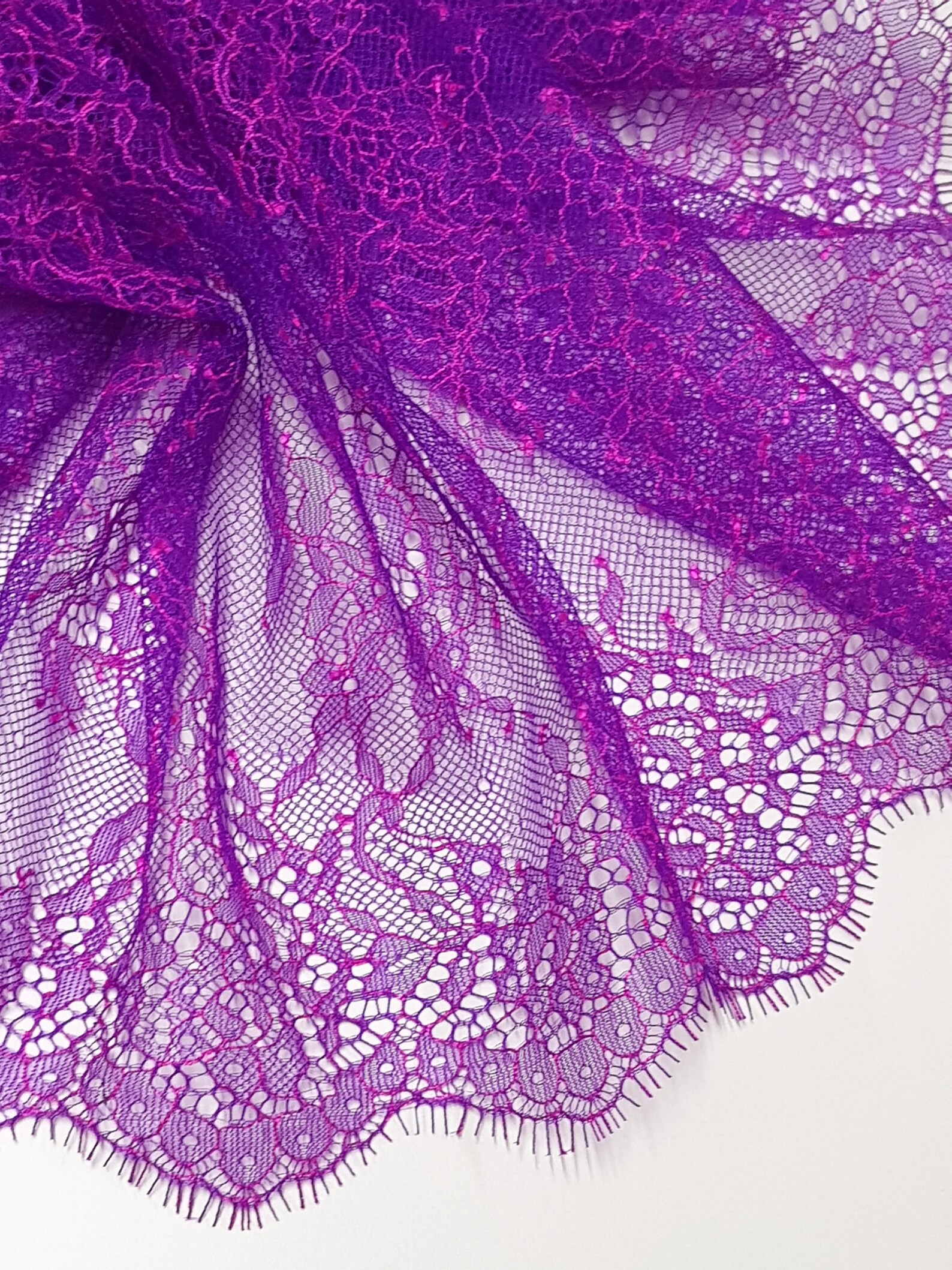 Purple Lace Trim With Pink, French Lace Chantilly Lace, Wedding Lace ...