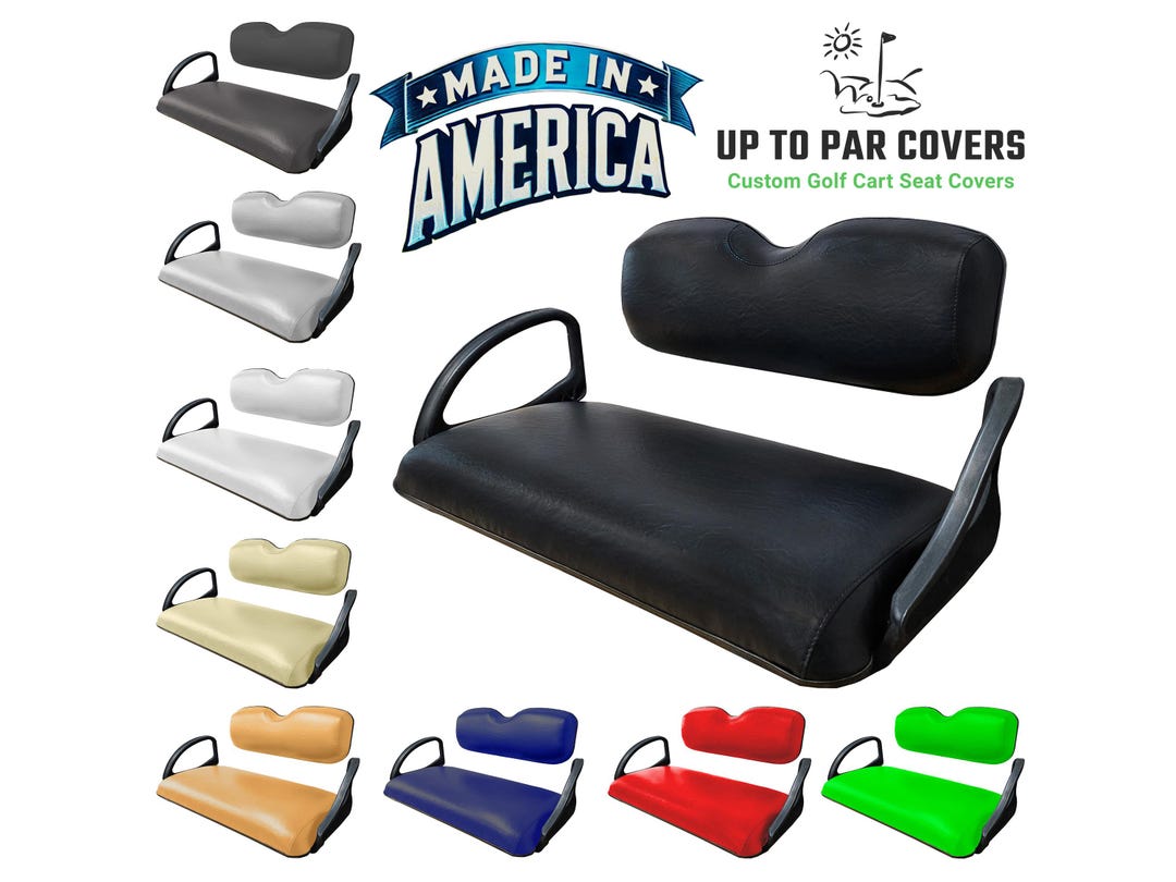 E-Z-GO TXT Vinyl Staple on Golf Cart Seat Cover Choose From 9 Colors ...