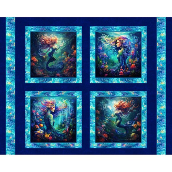 Mermaid Quilt Fabric - Etsy