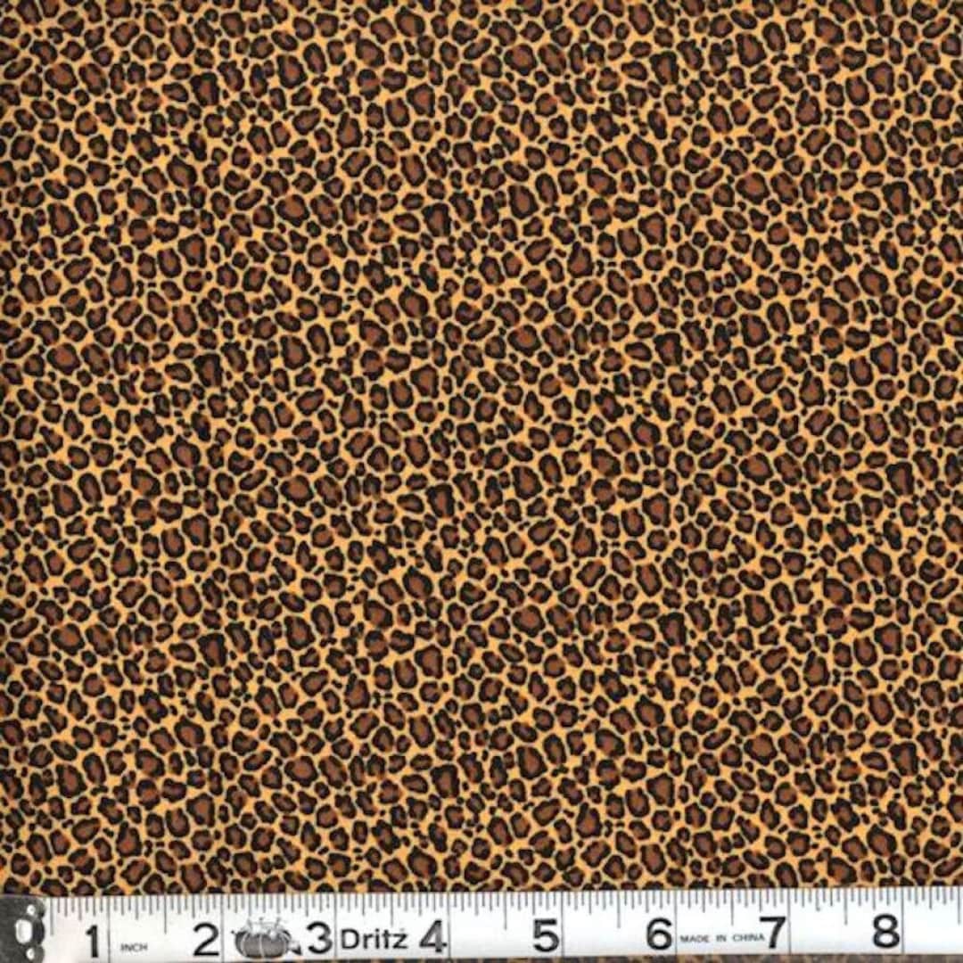 LEOPARD ANIMAL Skin 100% Cotton Fabric EXOTIC, Available by the Yard in ...