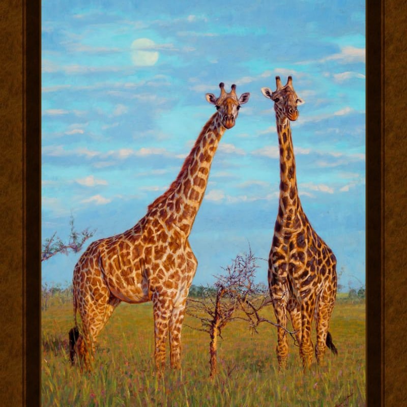 Safari Giraffe Fabric Panel - Etsy