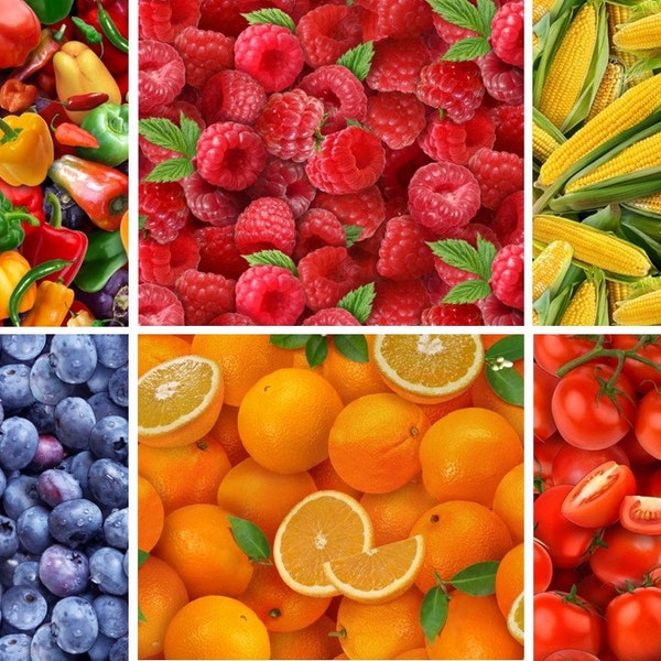 Food Fabric - Etsy