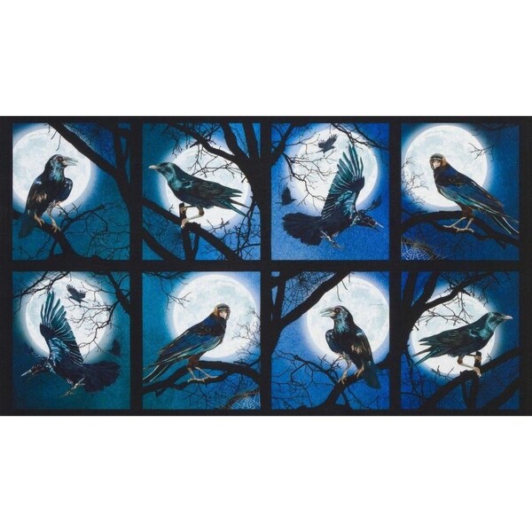 Halloween Moon Fabric - Etsy