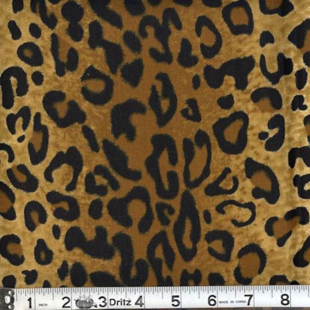 LEOPARD CHEETAH Animal Skin Cotton Fabric EXOTIC, Available by the Yard ...