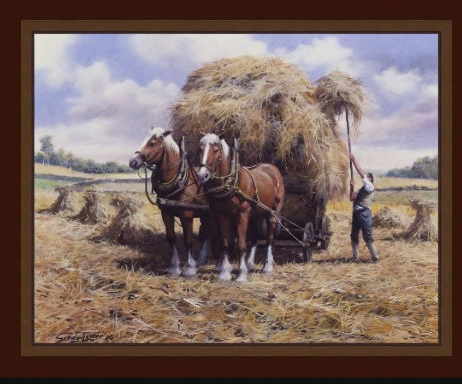 Making Hay Fabric Quilt Panel: Vintage Farm Horses, 36" X 45" Cotton - Etsy