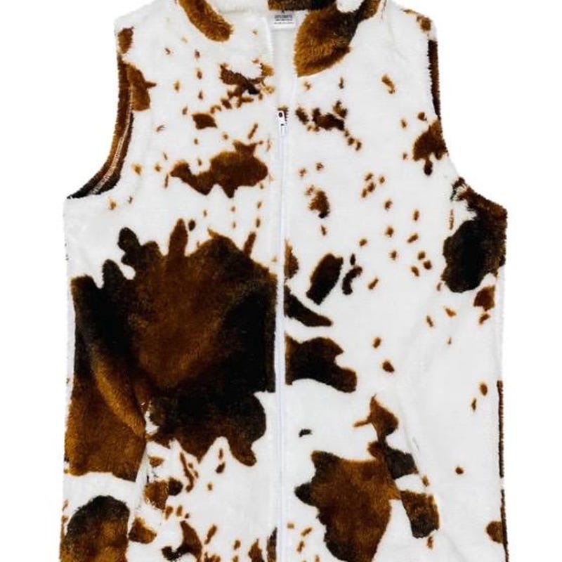 Cow Print Vests - Etsy