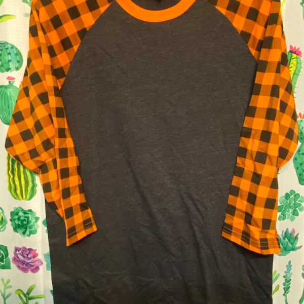 Orange Plaid Shirt - Etsy