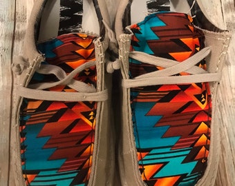 Aztec Shoes - Etsy