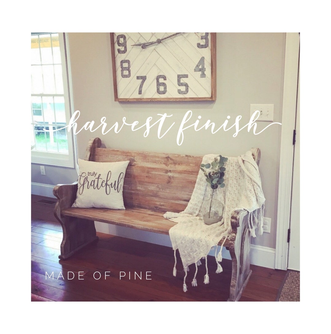 IN STOCK: Harvest - Church Pew Bench / Foyer, Entryway Furniture ...
