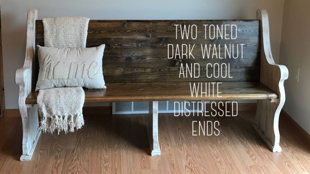 Custom Church Pew Bench, Foyer, Entryway Furniture, Farmhouse Design ...