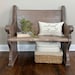 IN STOCK: Limed Oak - Church Pew Bench / Foyer, Entryway Furniture ...