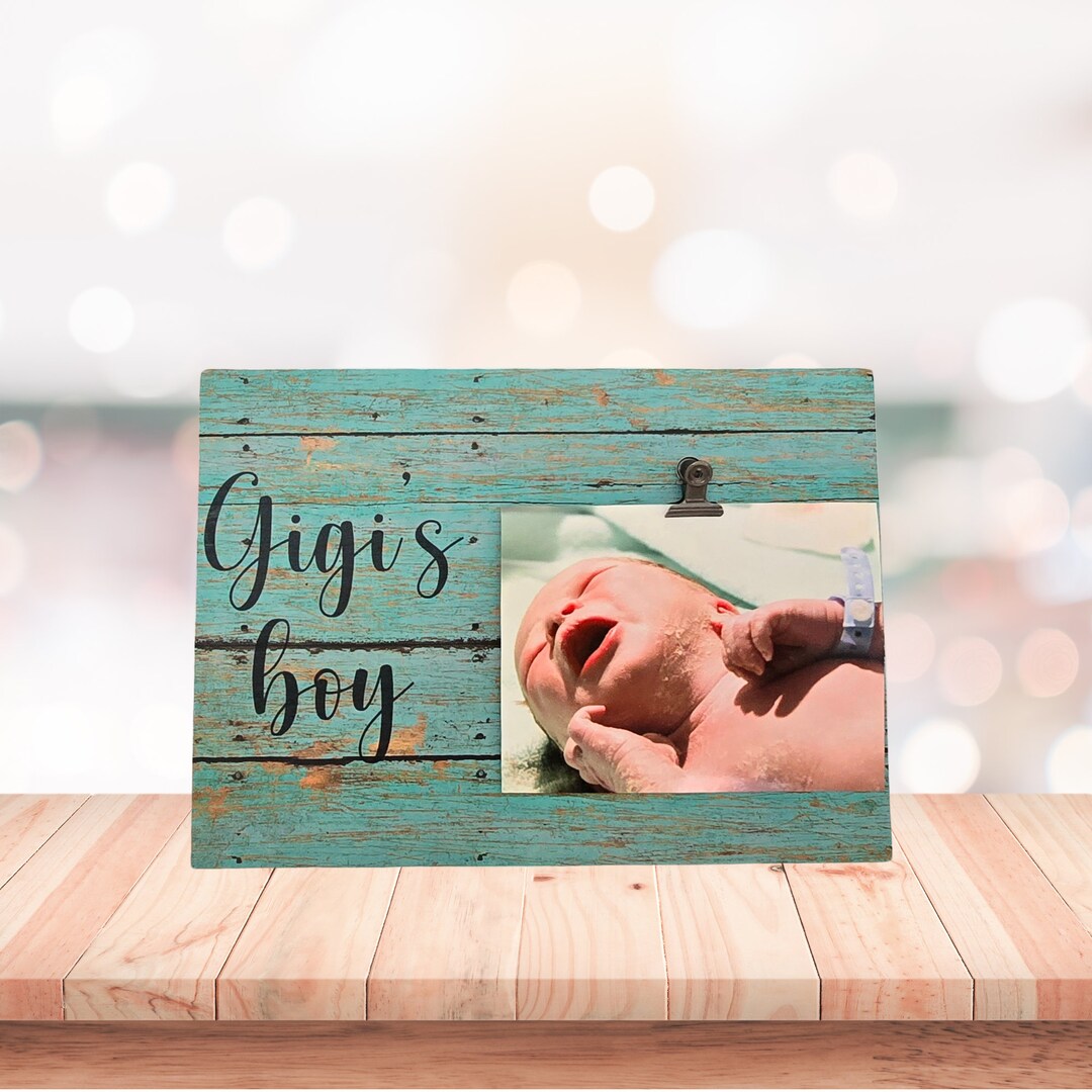 Gigi Picture Frame, Gigi's Boy, Gift for Gigi, Grandma, Nana Gift ...