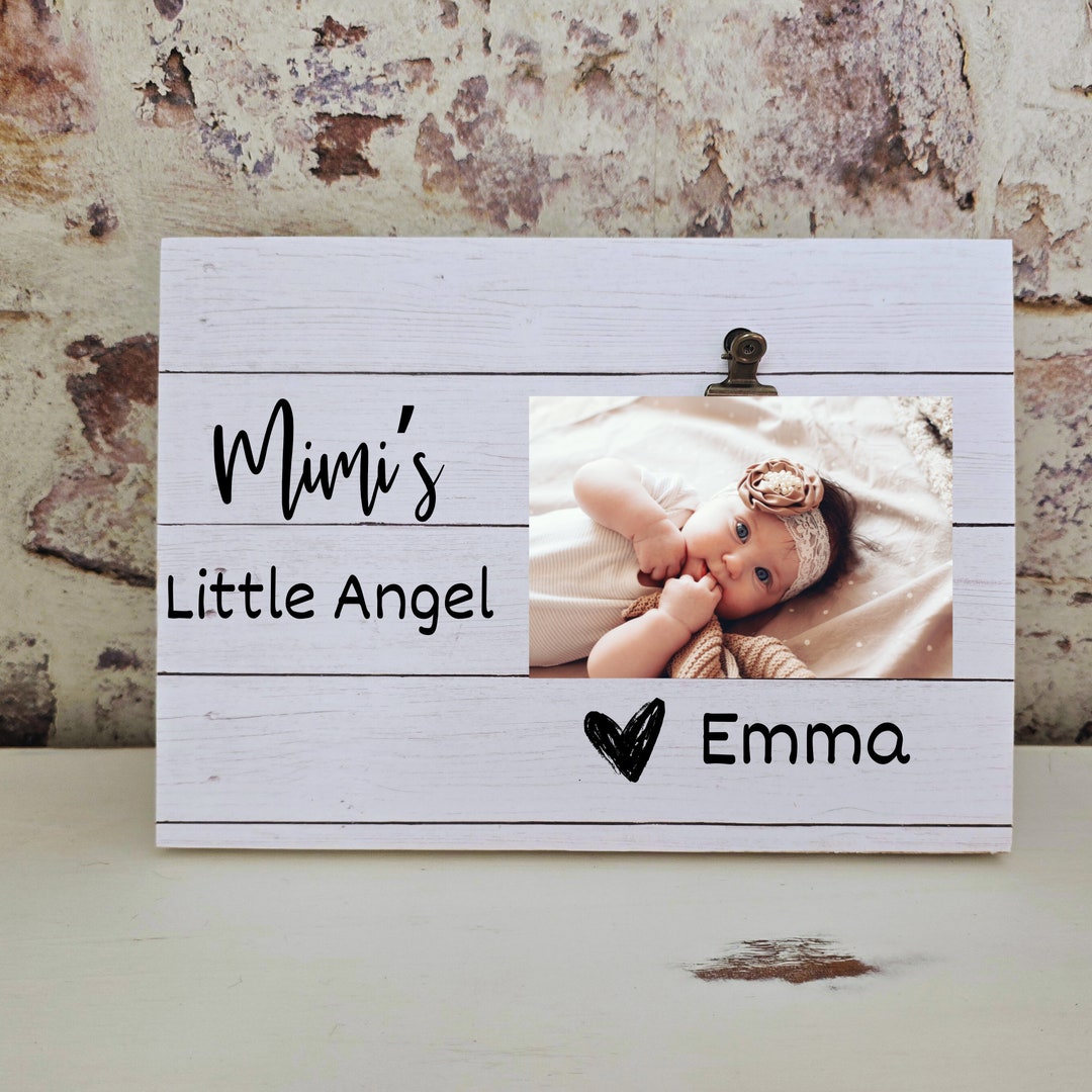 Mimi Picture Frame, Mimi's Little Angel, Personalized Gift for Mimi ...