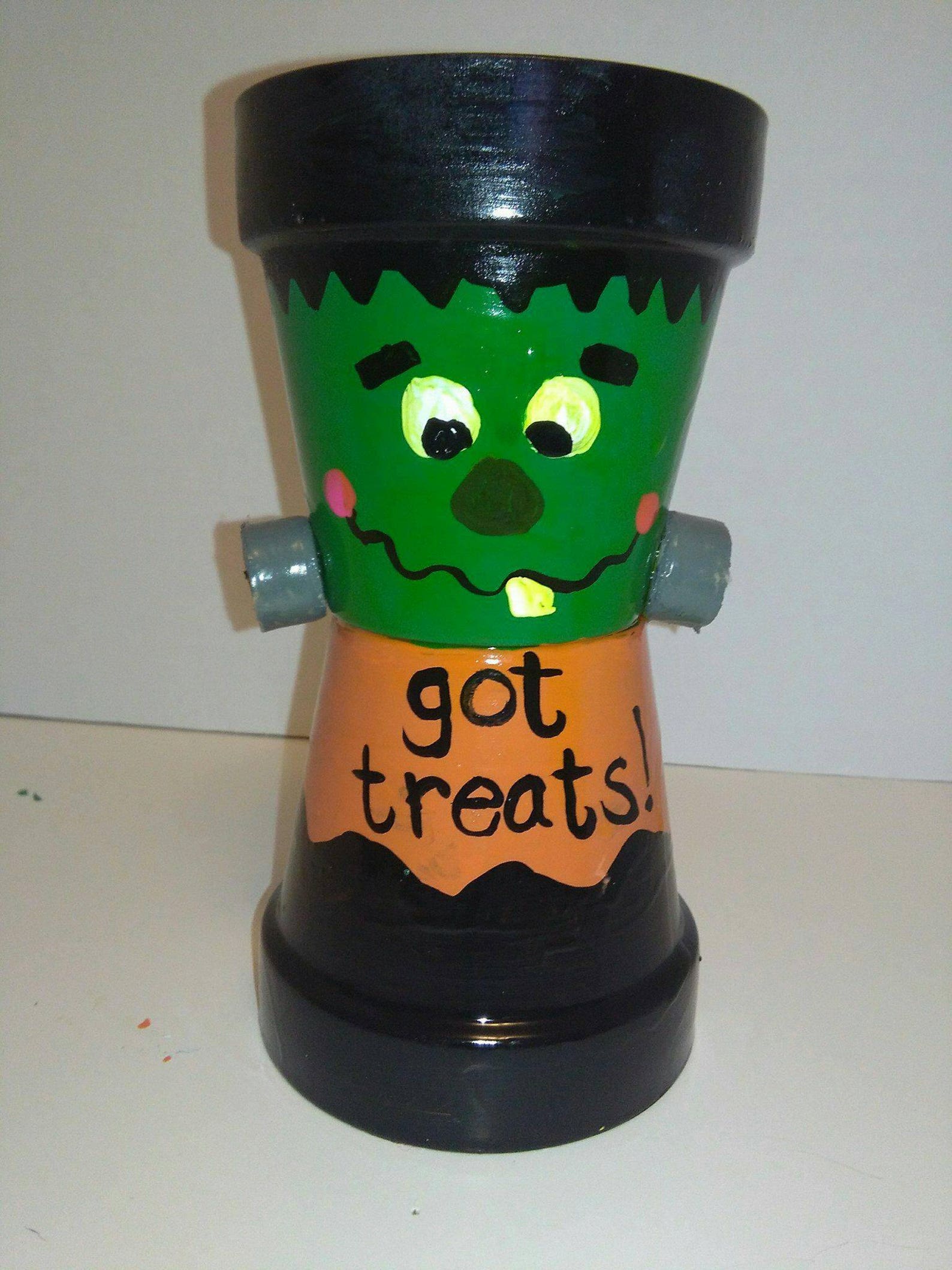 Frankenstein Treat Pot - Etsy