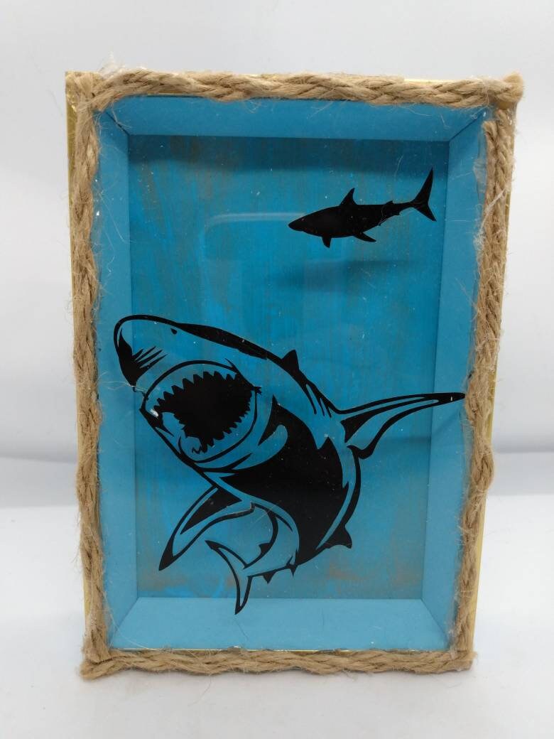 Great White Shark Shadowbox - Etsy