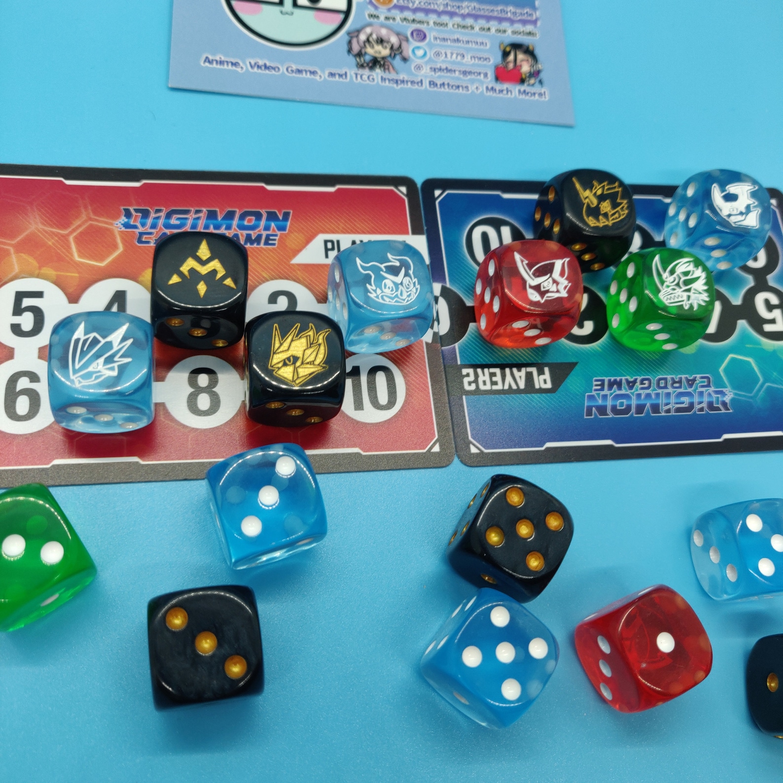 Digimon TCG - Veemon Dice Set - 16mm - Etsy