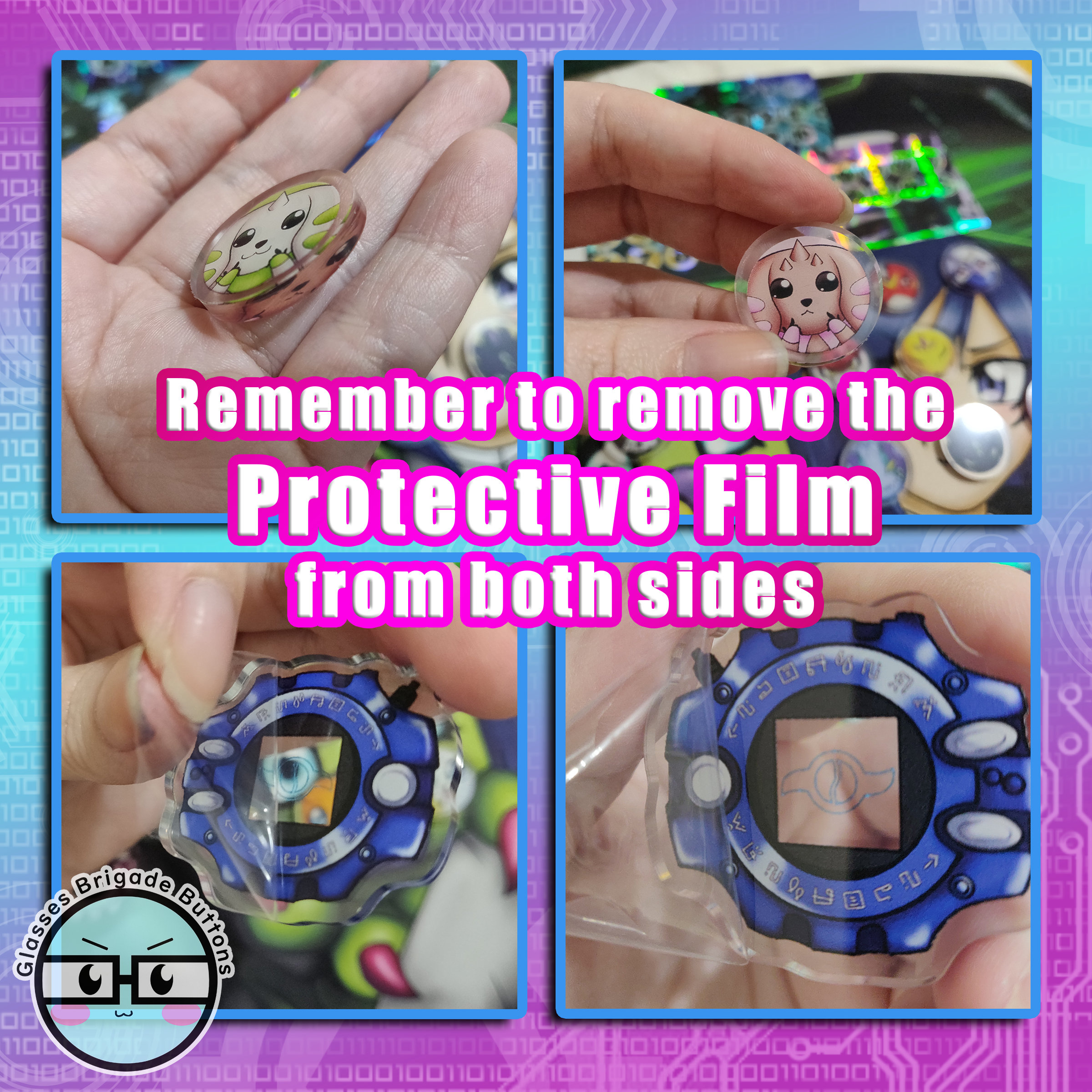 Digimon Keychains 7 Digivices Agumon Gabumon Gatomon and - Etsy