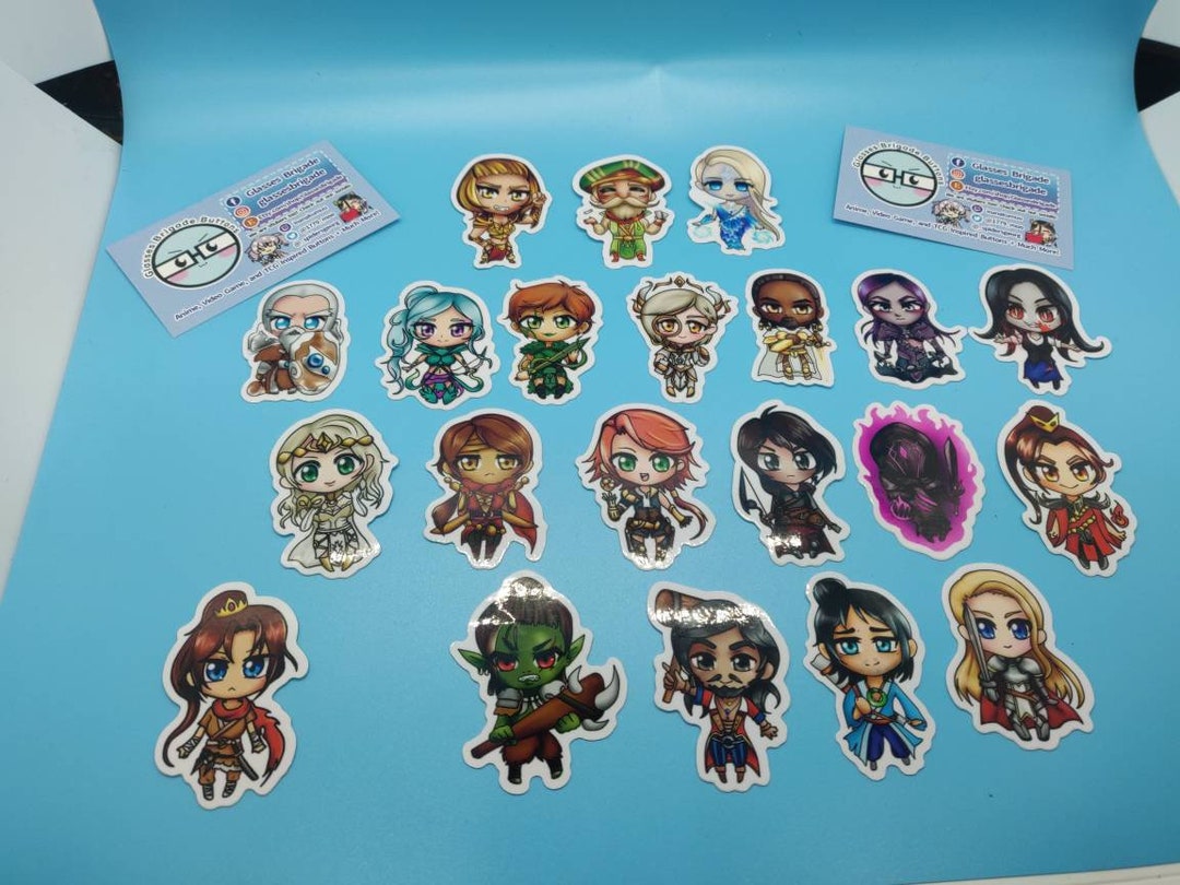 Flesh and Blood Inspired Chibi Mini Stickers (two Inches!) - Etsy