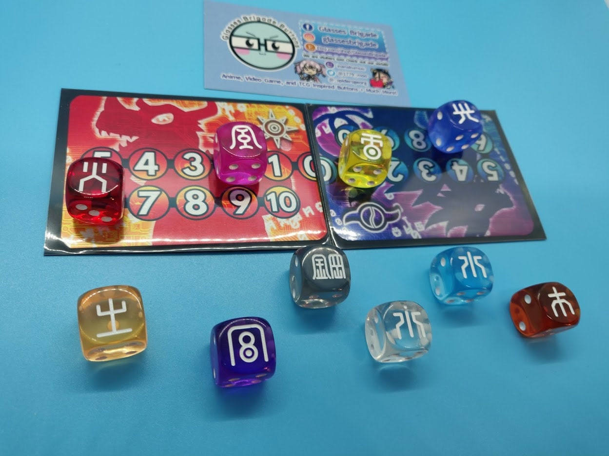 Digimon Frontier Inspired 10 Legendary Warriors Dice Set - Etsy
