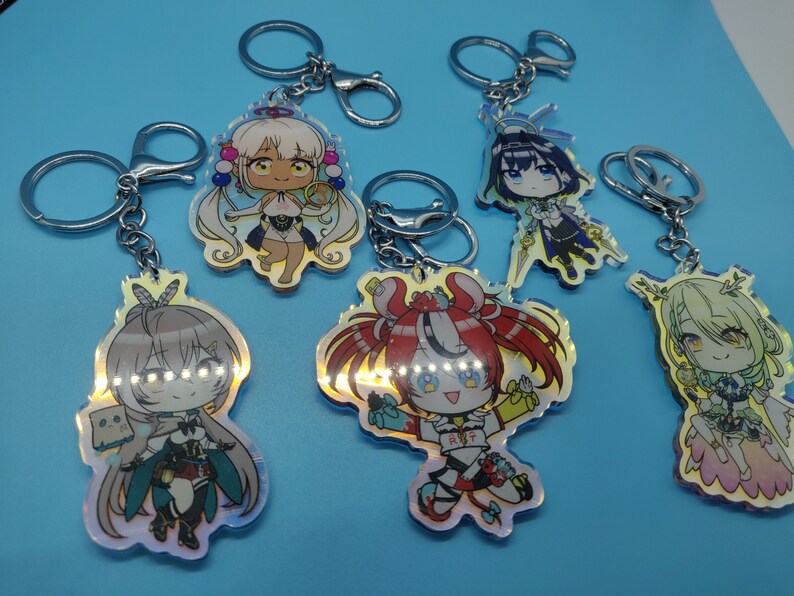 Hololive Council Acrylic Keychains Limited Stock 3 - Etsy