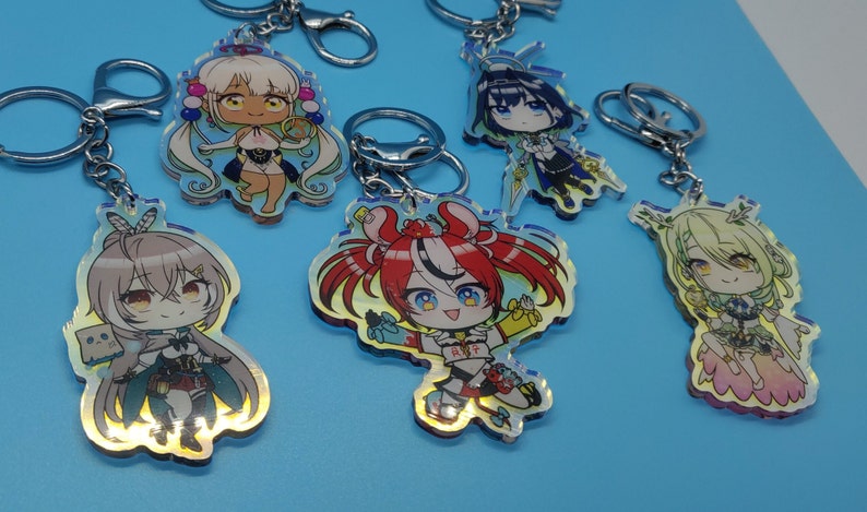 Hololive Council Acrylic Keychains Limited Stock 3 - Etsy