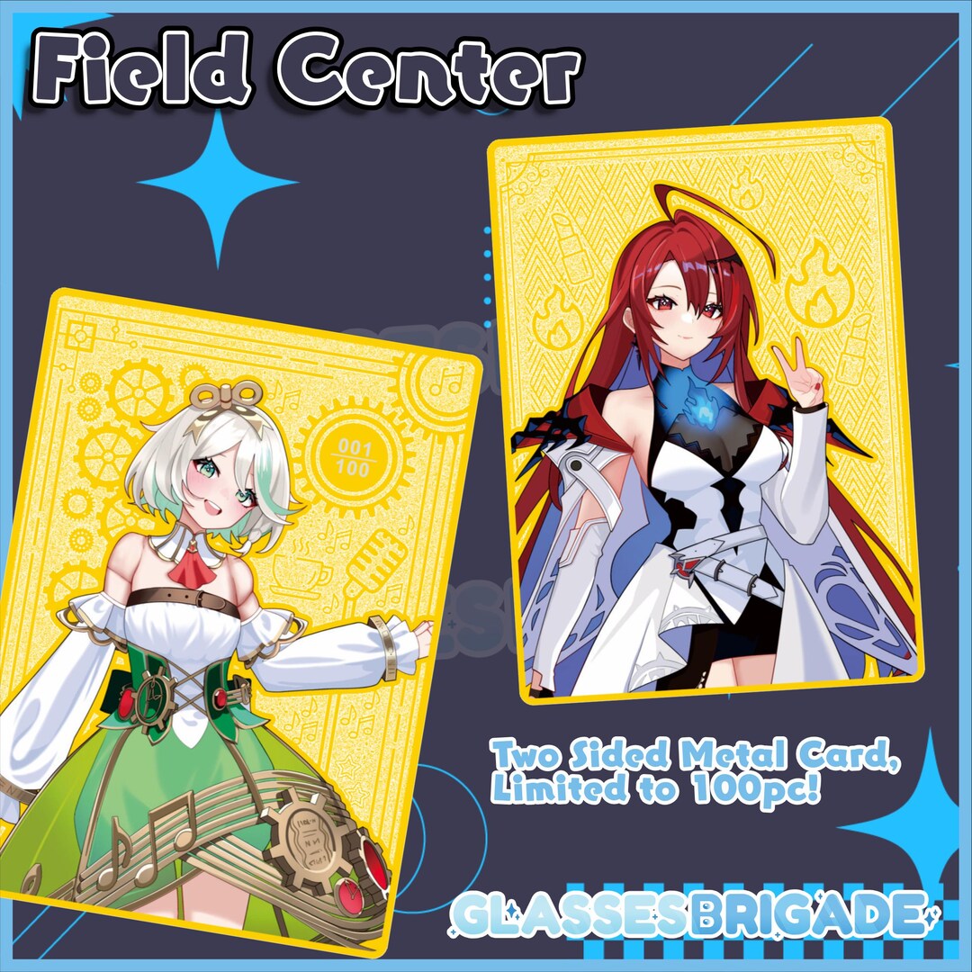 Cecilia & ERB - Gold Metal Limited TCG Card - Etsy