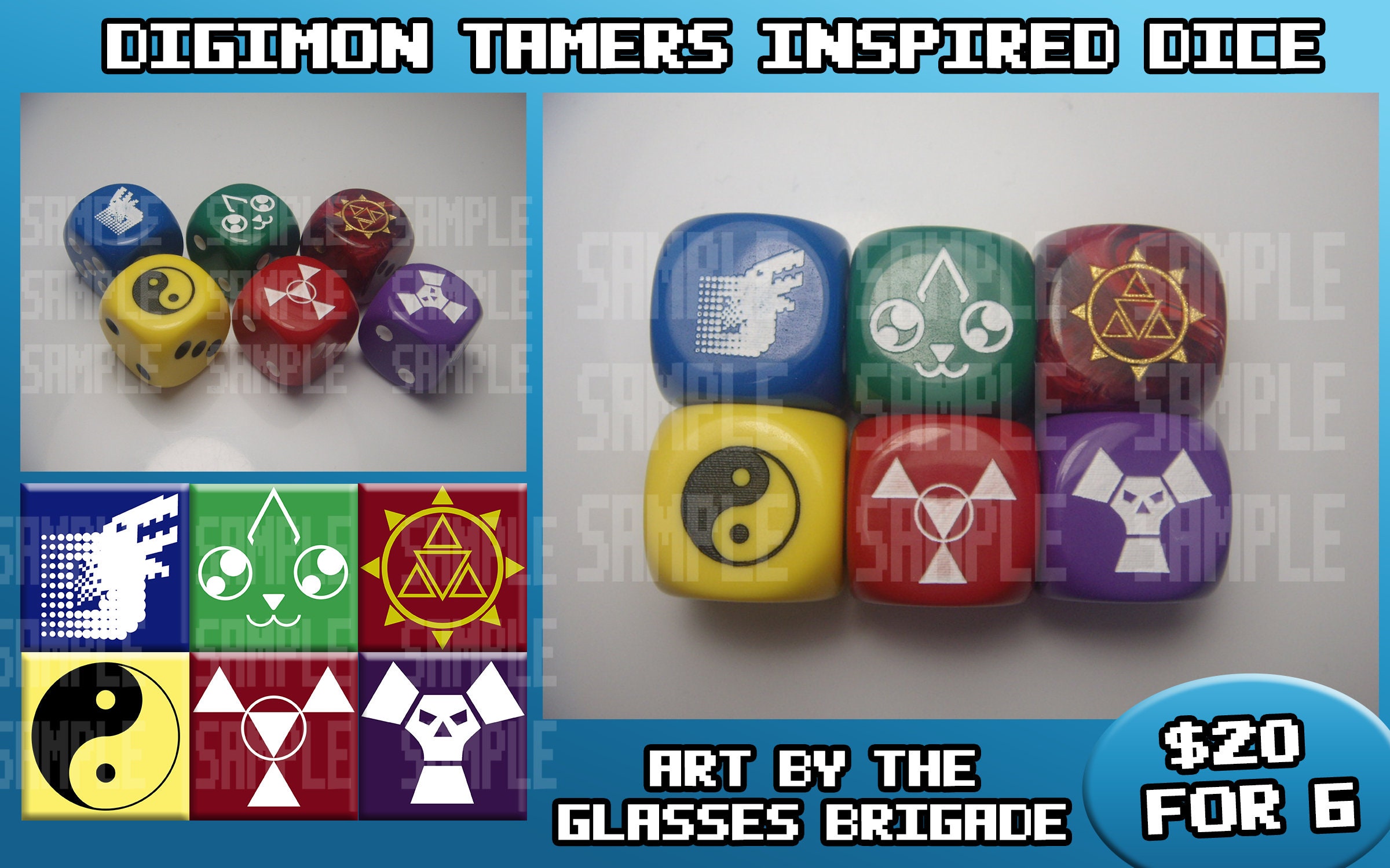 Digimon TCG Dice Tamers Inspired | Etsy