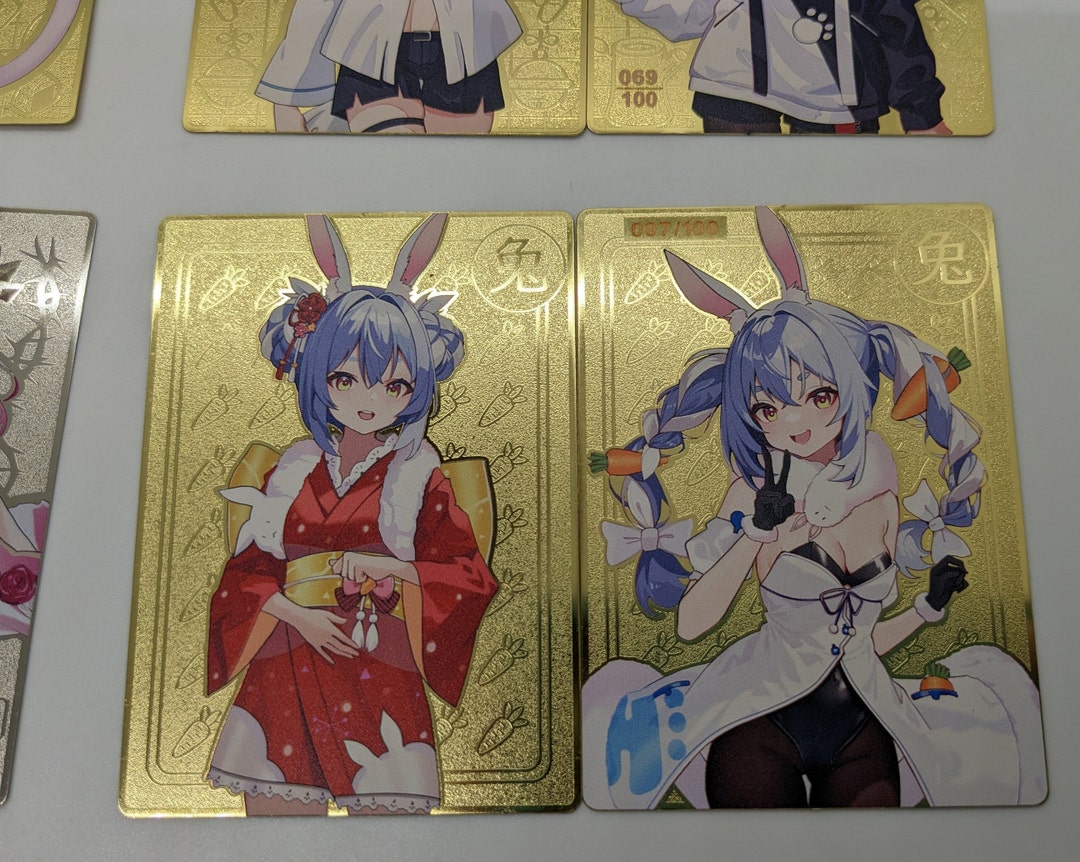 Usada Pekora Field Center - Gold Metal Limited TCG Card - Etsy