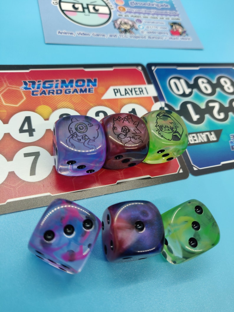 DTCG Spooky Memory Marker Dice MISPRINTED DISCOUNTED - Etsy