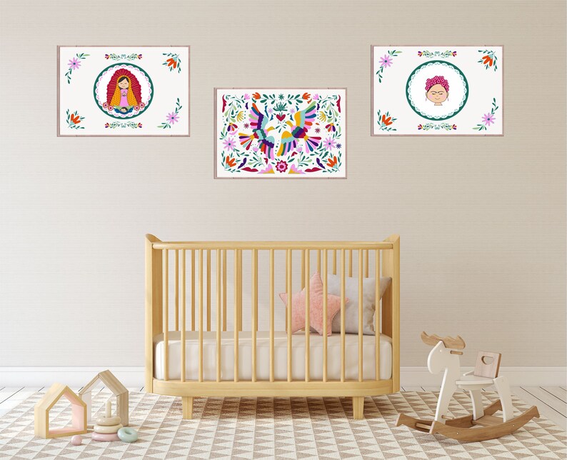 Otomi Wall Art Mexico Art Otomi Wall Decor Nursery Decor - Etsy
