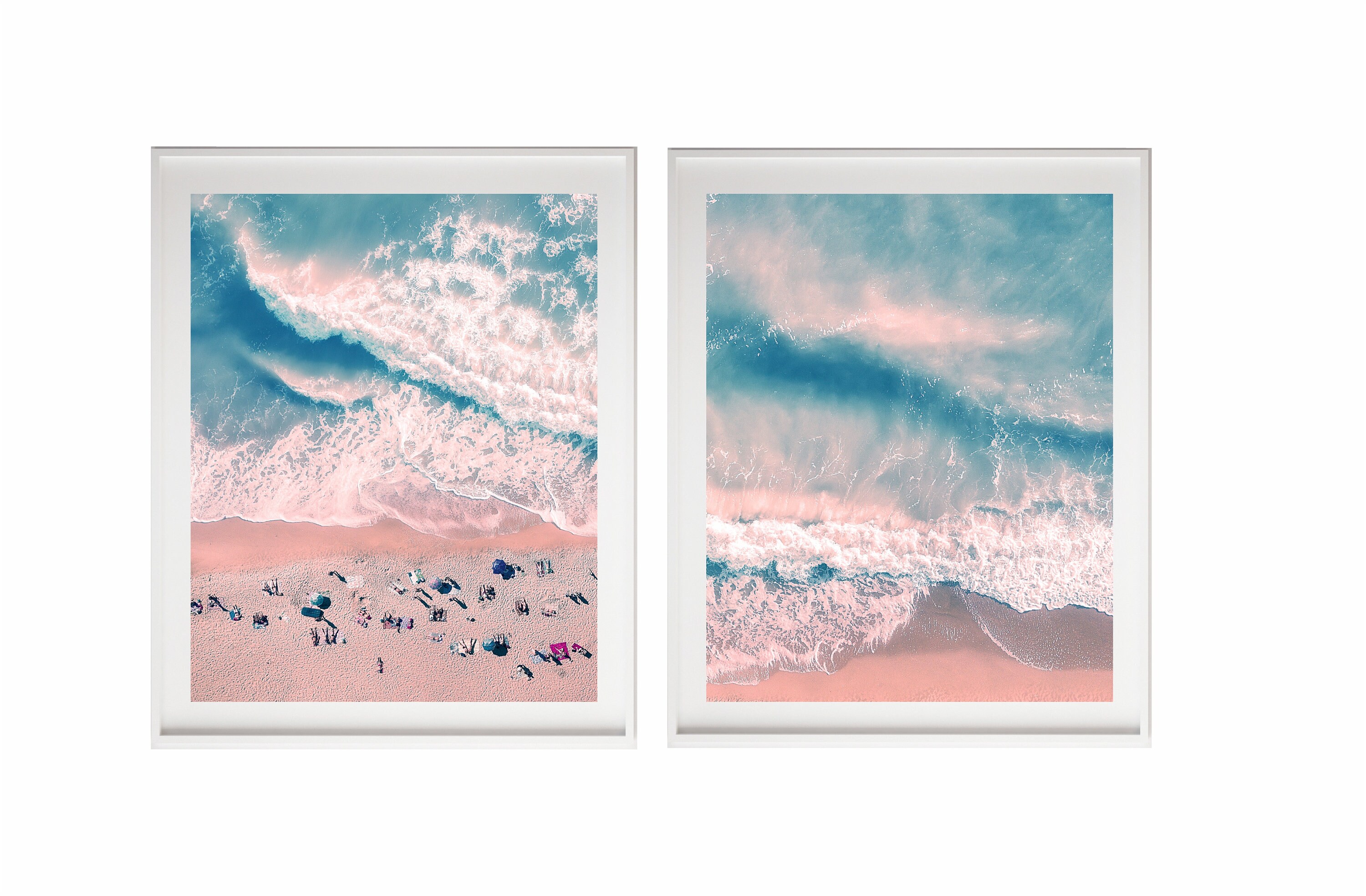 Beach Print Set Beach Decor Aerial Beach Set Coastal Decor - Etsy