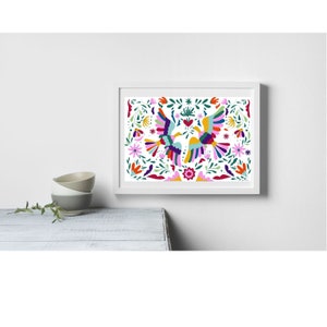 Otomi Wall Art, Mexico Art, Otomi Wall Decor, Nursery Decor, Art Print ...