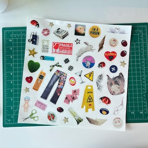 Jumbo Junk Journal Sticker Sheet ! - Etsy