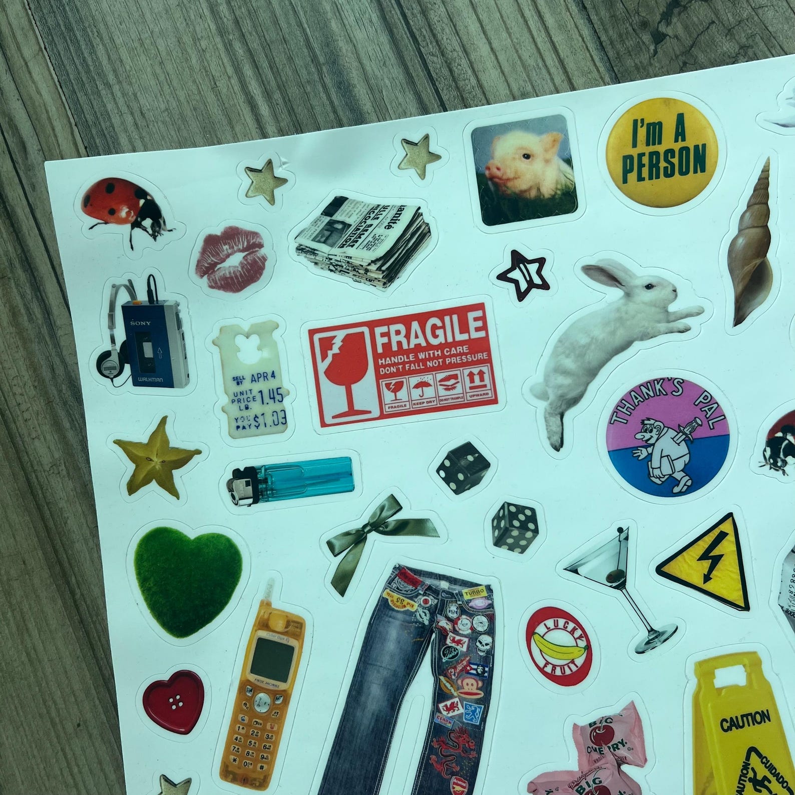 Jumbo Junk Journal Sticker Sheet ! - Etsy