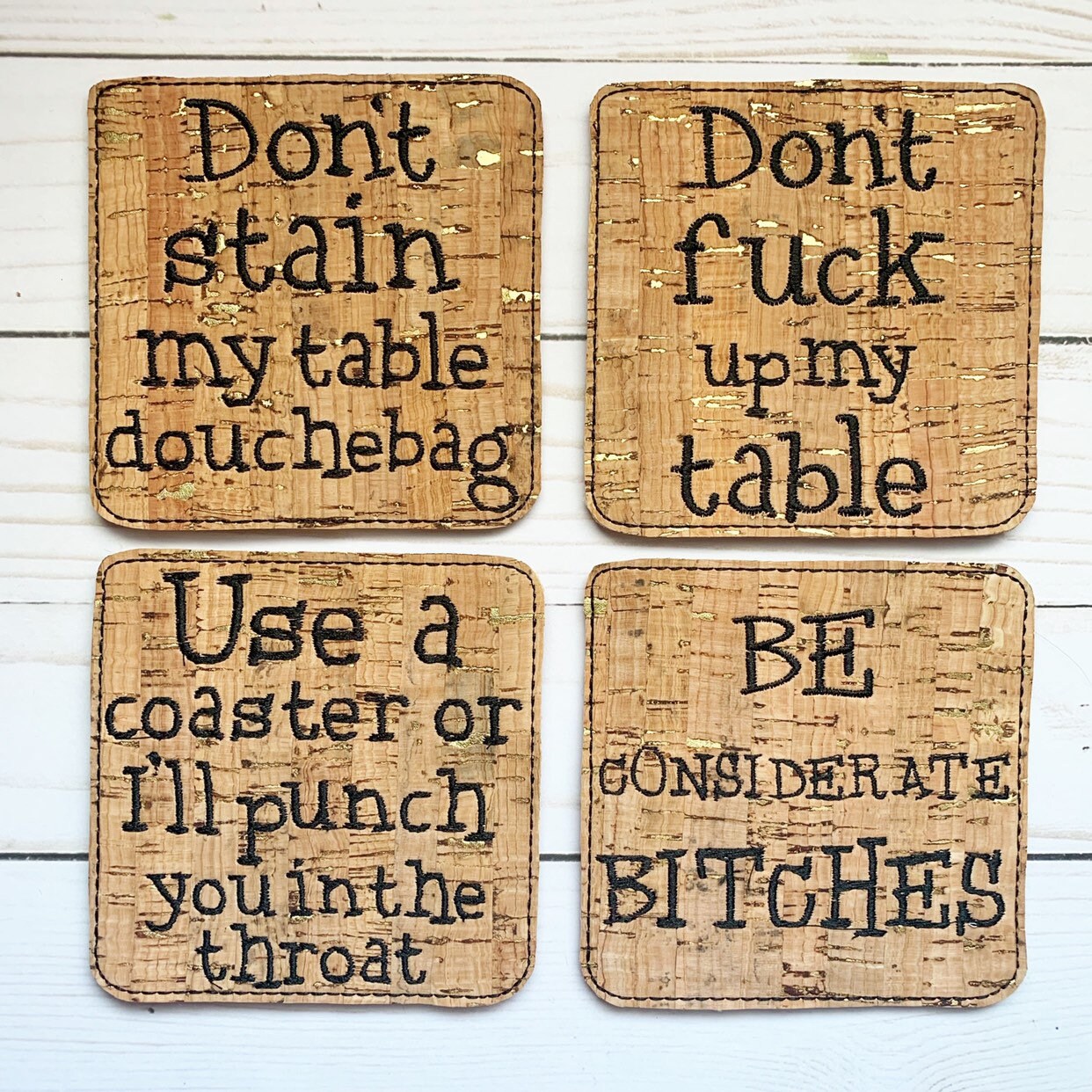 Slightly Inappropriate Foul Mouth Funny Coasters - Etsy