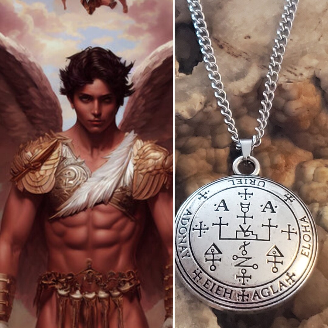 Archangel Uriel Angel Companion Necklace School, Study, Tests - Etsy