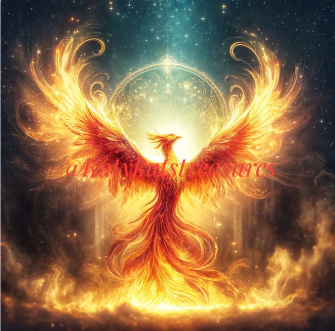 Celestial Phoenix Spirit Companion Embodiment of Renewal and Transformation - Etsy