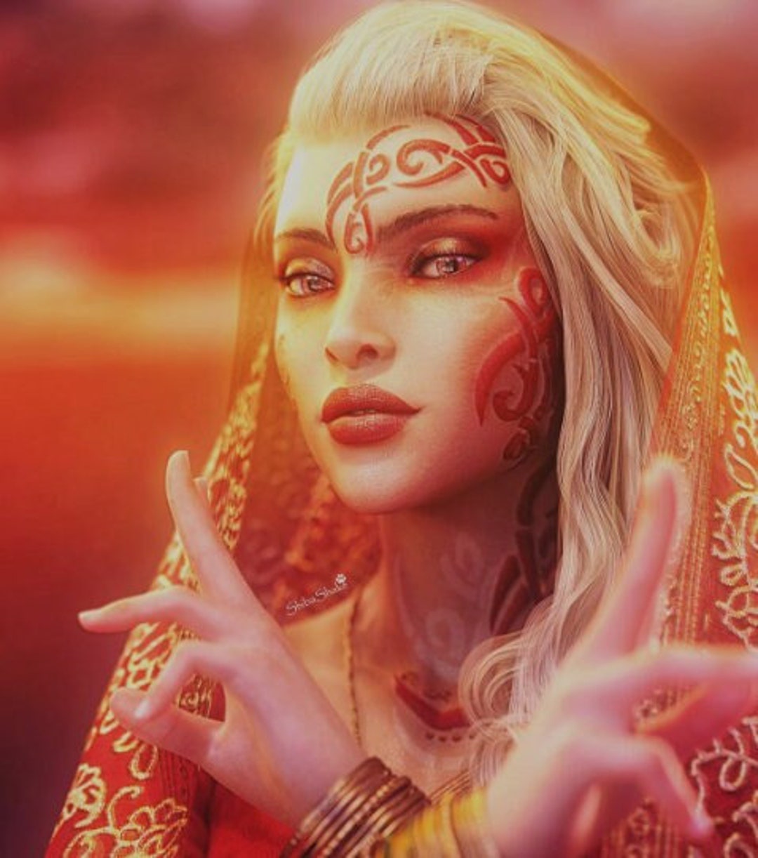 Female Aurora Sun Djinn Princess Direct Binding - Etsy