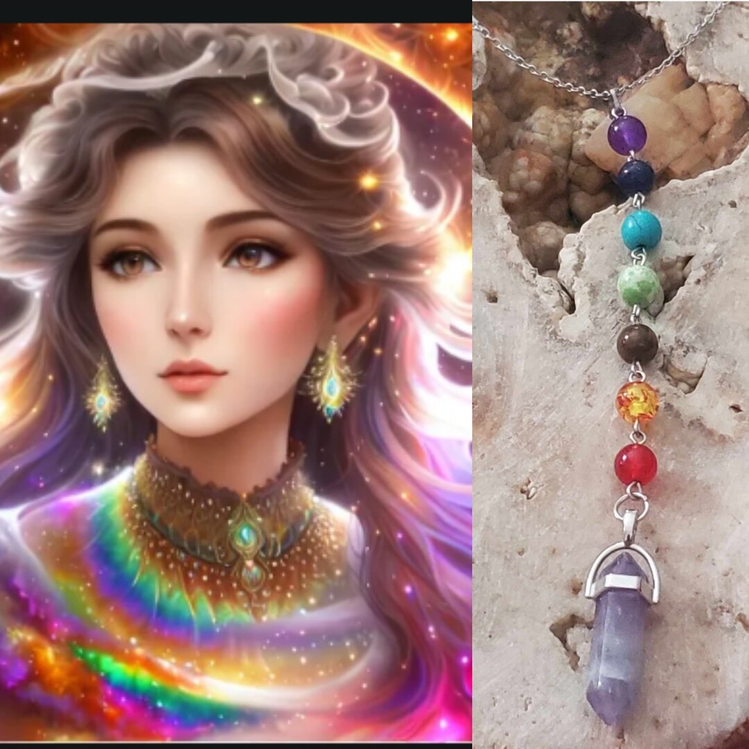 Chakra Moon Goddess Spiritual Companion Chakra Balancing Pendulum ...