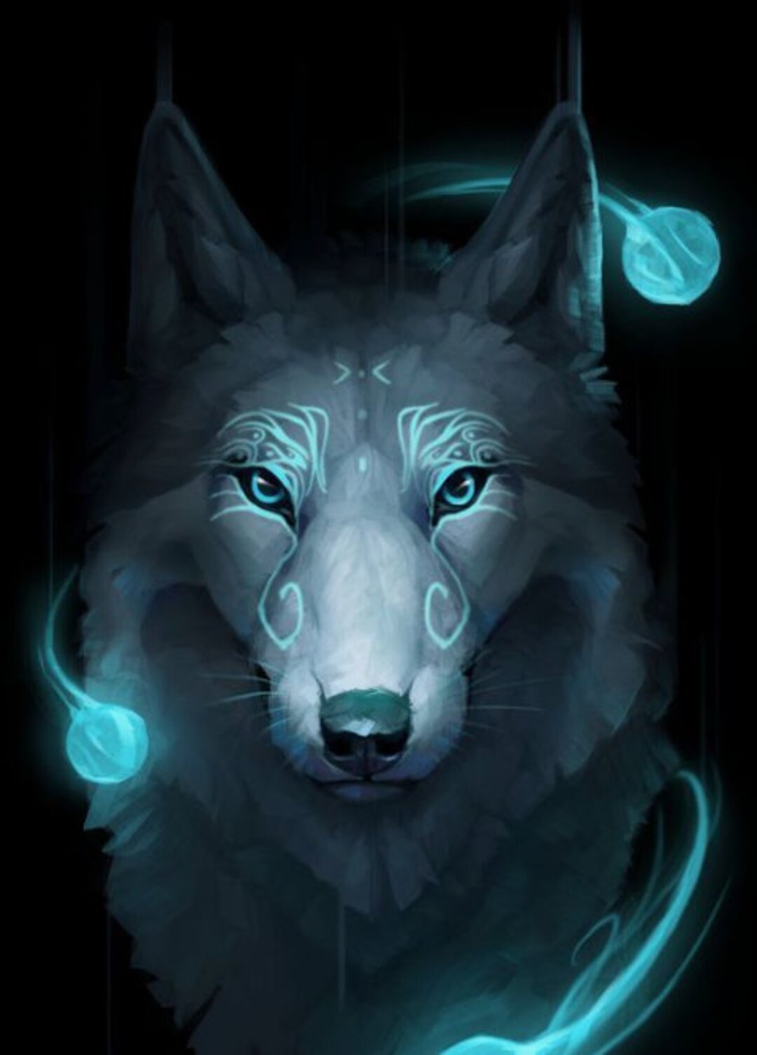 Female Dire Wolf Spirit Companion Direct Binding Remote Distant Binding Etsy