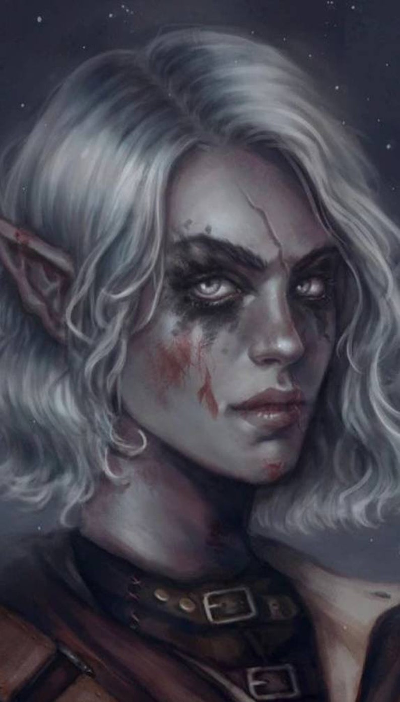 Female Ranger Drow Elf Companion Direct Binding/distant - Etsy