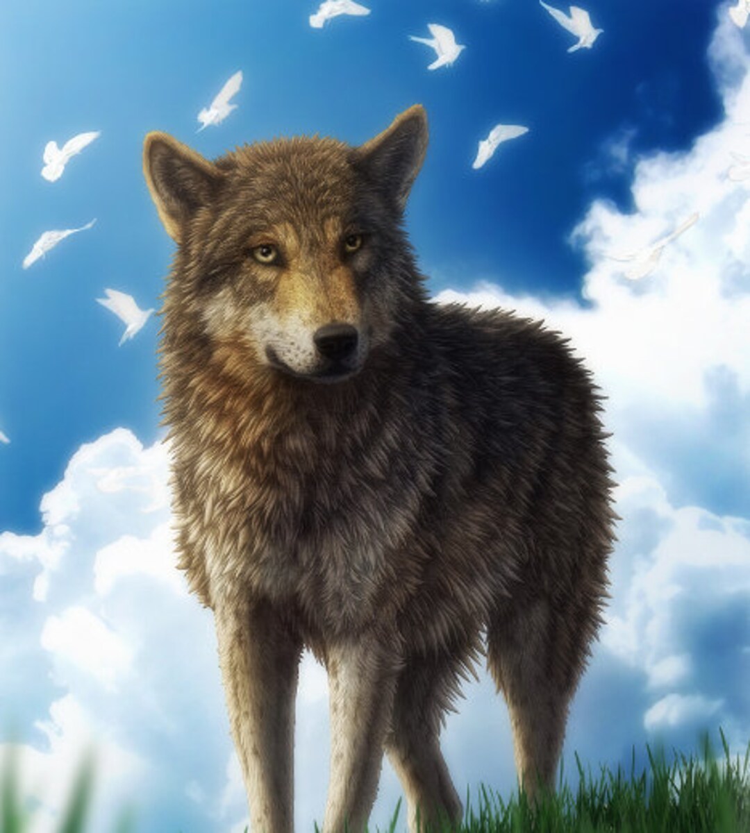 Female Dire Wolf Spirit Companion Direct Binding/ Remote Distant ...