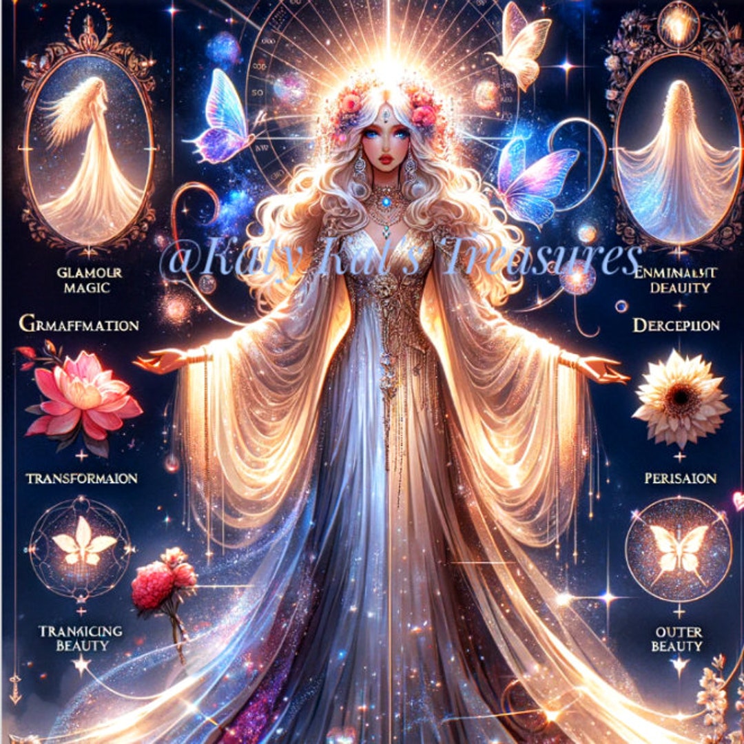 Celina: the Luminary of Glamour Magic Sorceress - Etsy