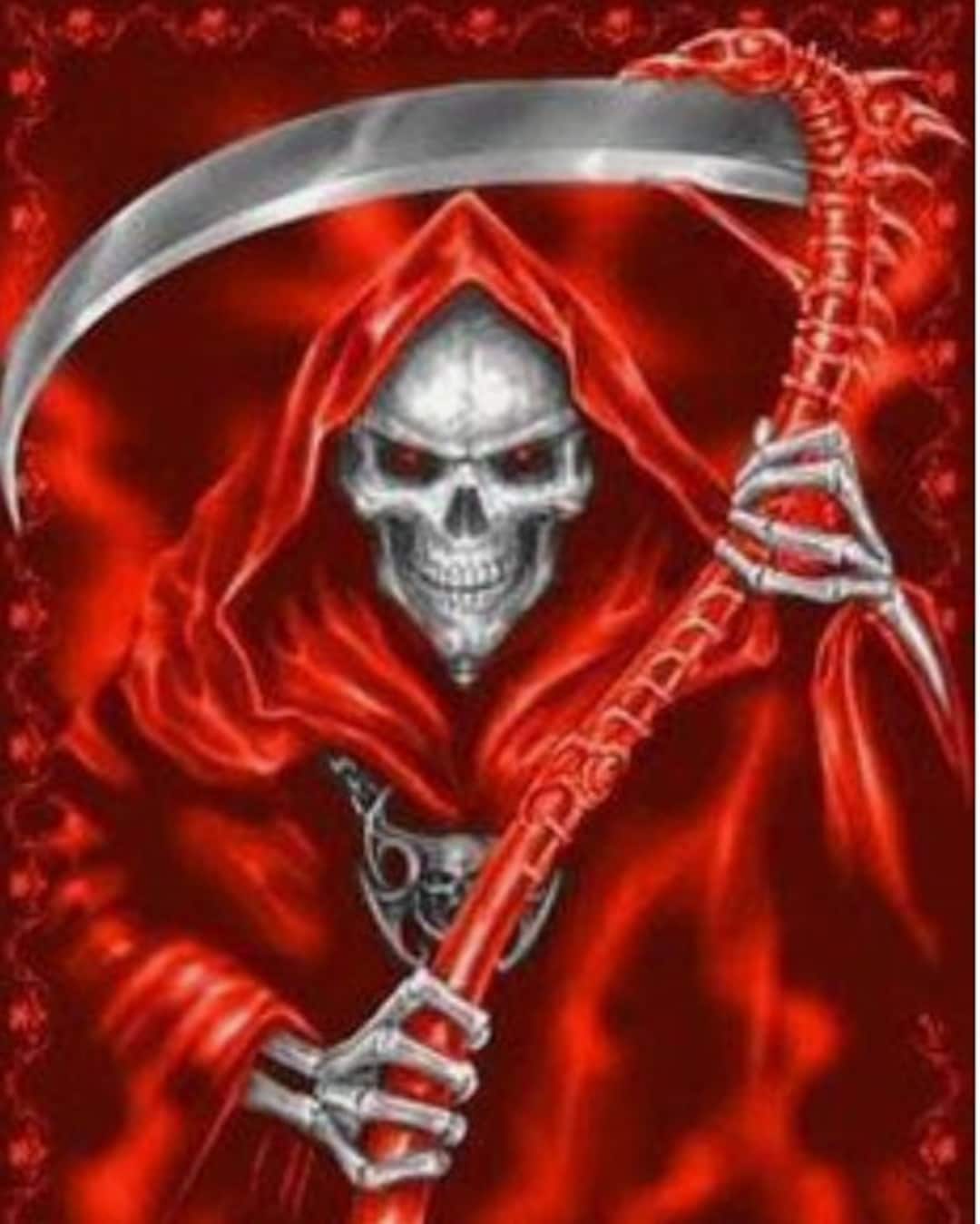 Red Grim Reaper Background