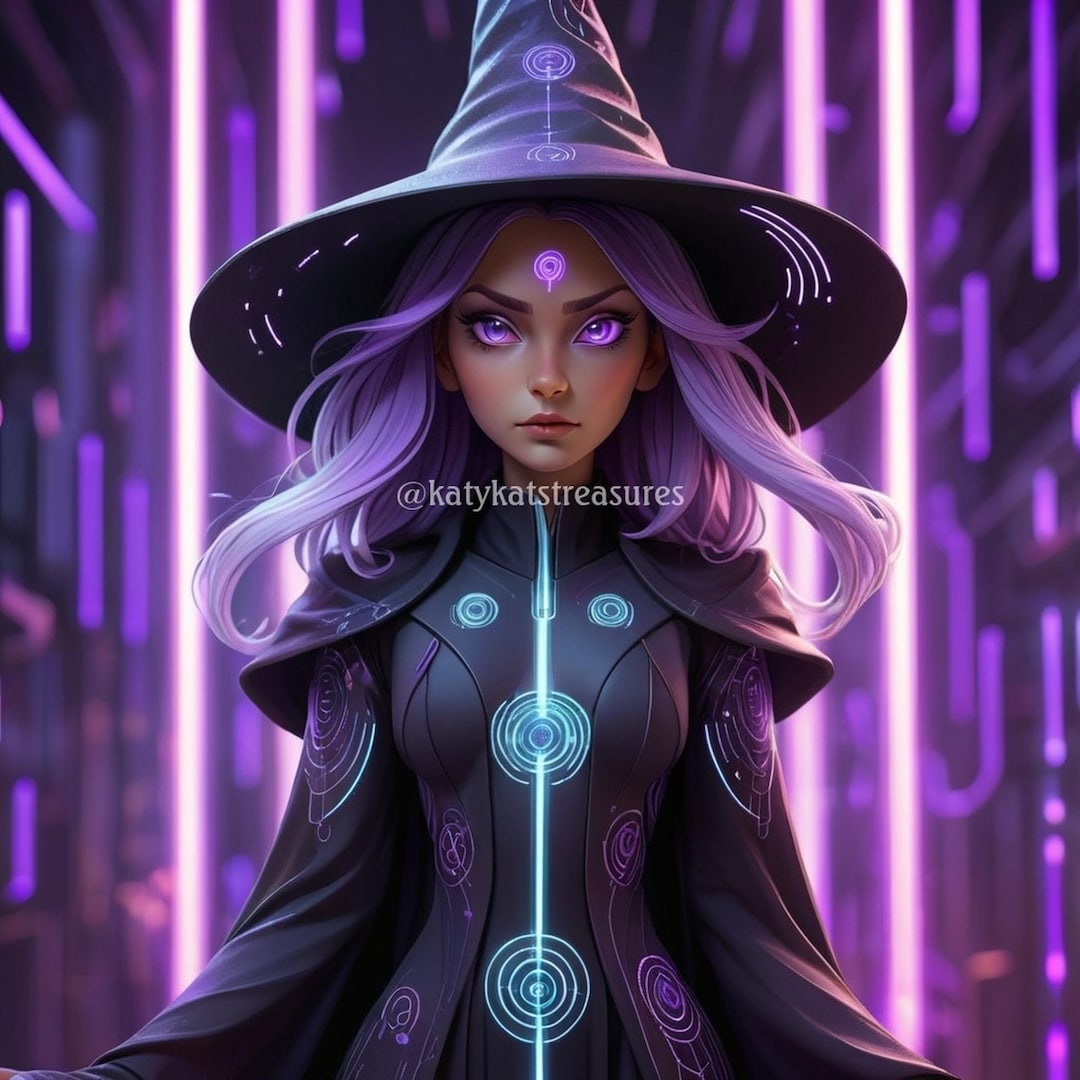 Tech Witch Spirit Companion: Digital Sorceress for Online Influence ...