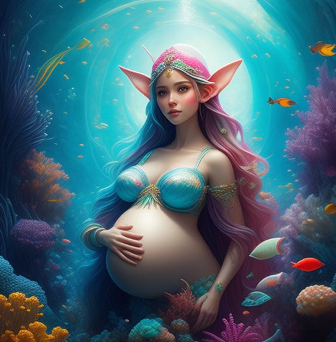 Pregnant Eleven Ocean Elf Spirit Companion - Etsy