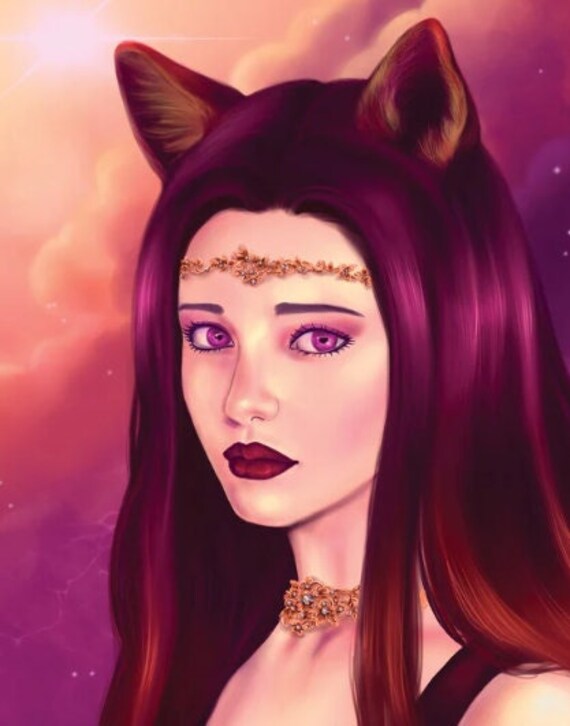 Female Kitsune Princess Companion Direct/distant Remote | Etsy