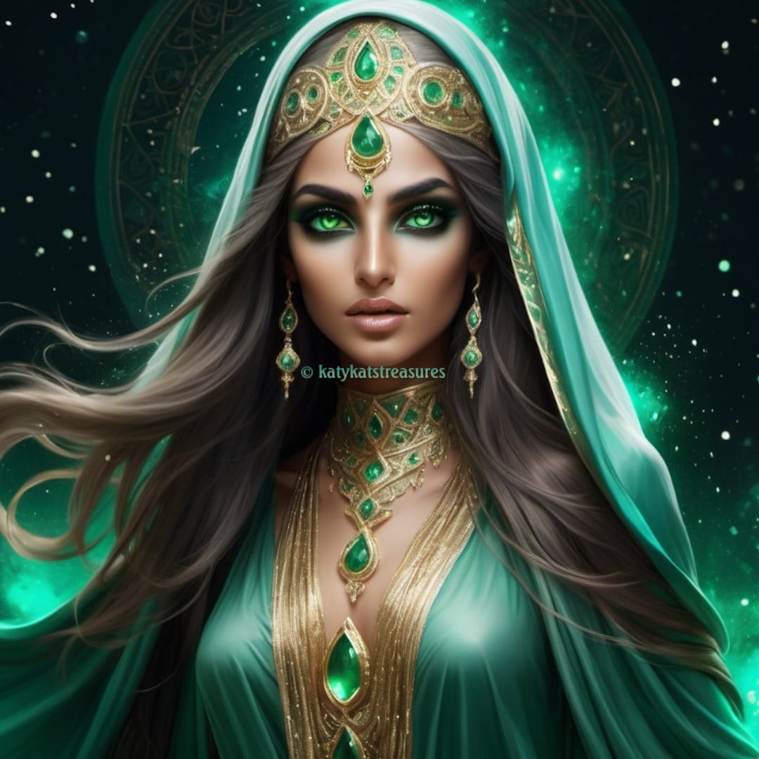 Gilded Djinn Female of Opulence and Fortune Spirit Companion Direct Binding - Etsy